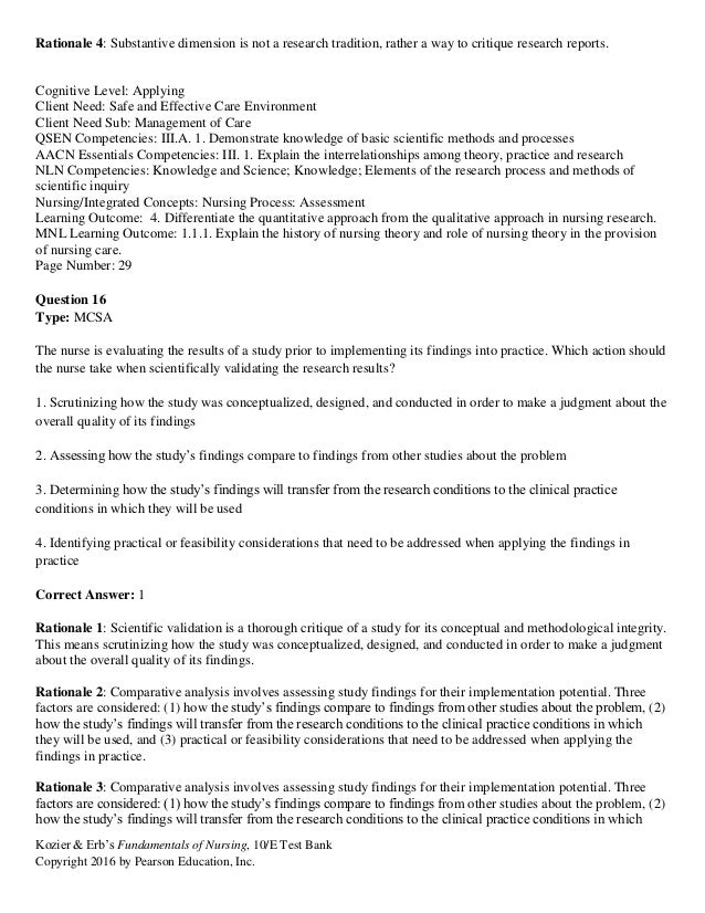 Kozier and Erbs Fundamentals of Nursing 10th Edition Berman Test Bank