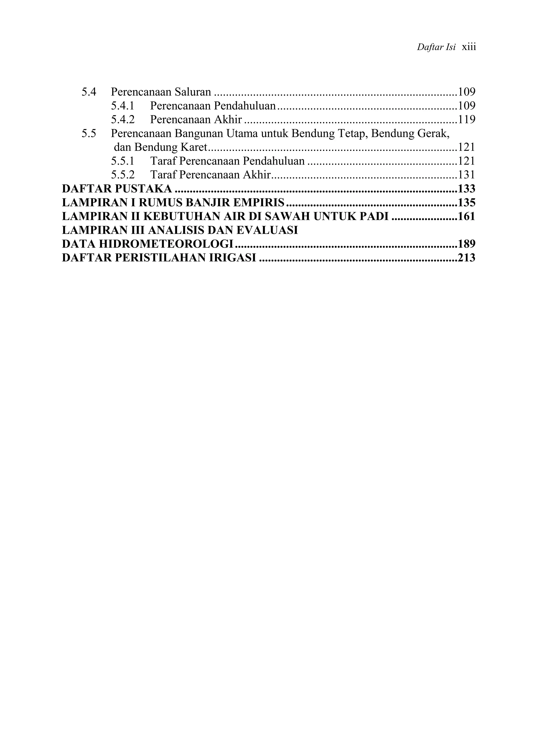Kriteria Perencanaan-KP 01-Jaringan Irigasi- Tahun 2013 | PDF