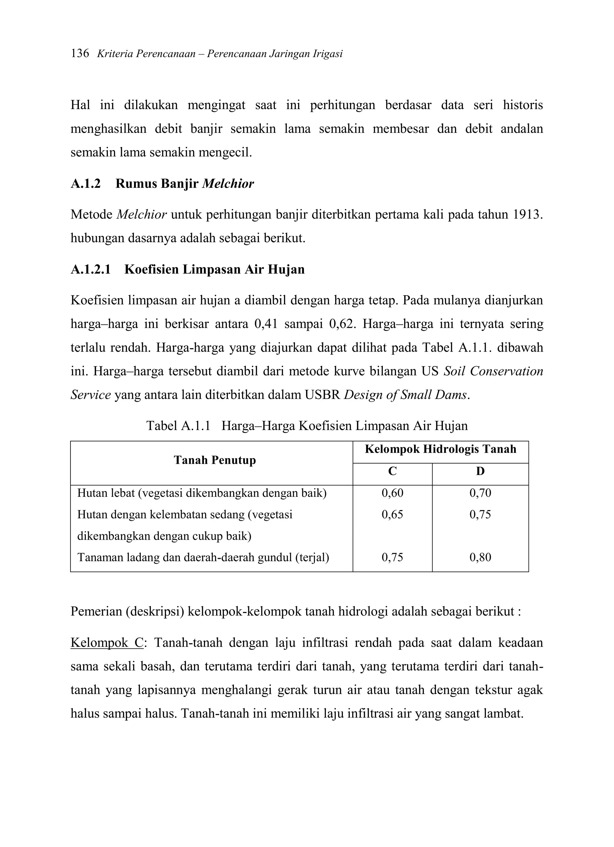 Kriteria Perencanaan-KP 01-Jaringan Irigasi- Tahun 2013 | PDF