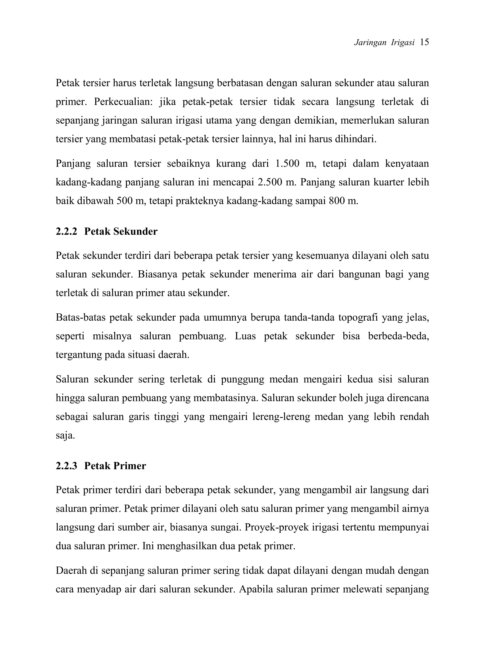 Kriteria Perencanaan-KP 01-Jaringan Irigasi- Tahun 2013 | PDF