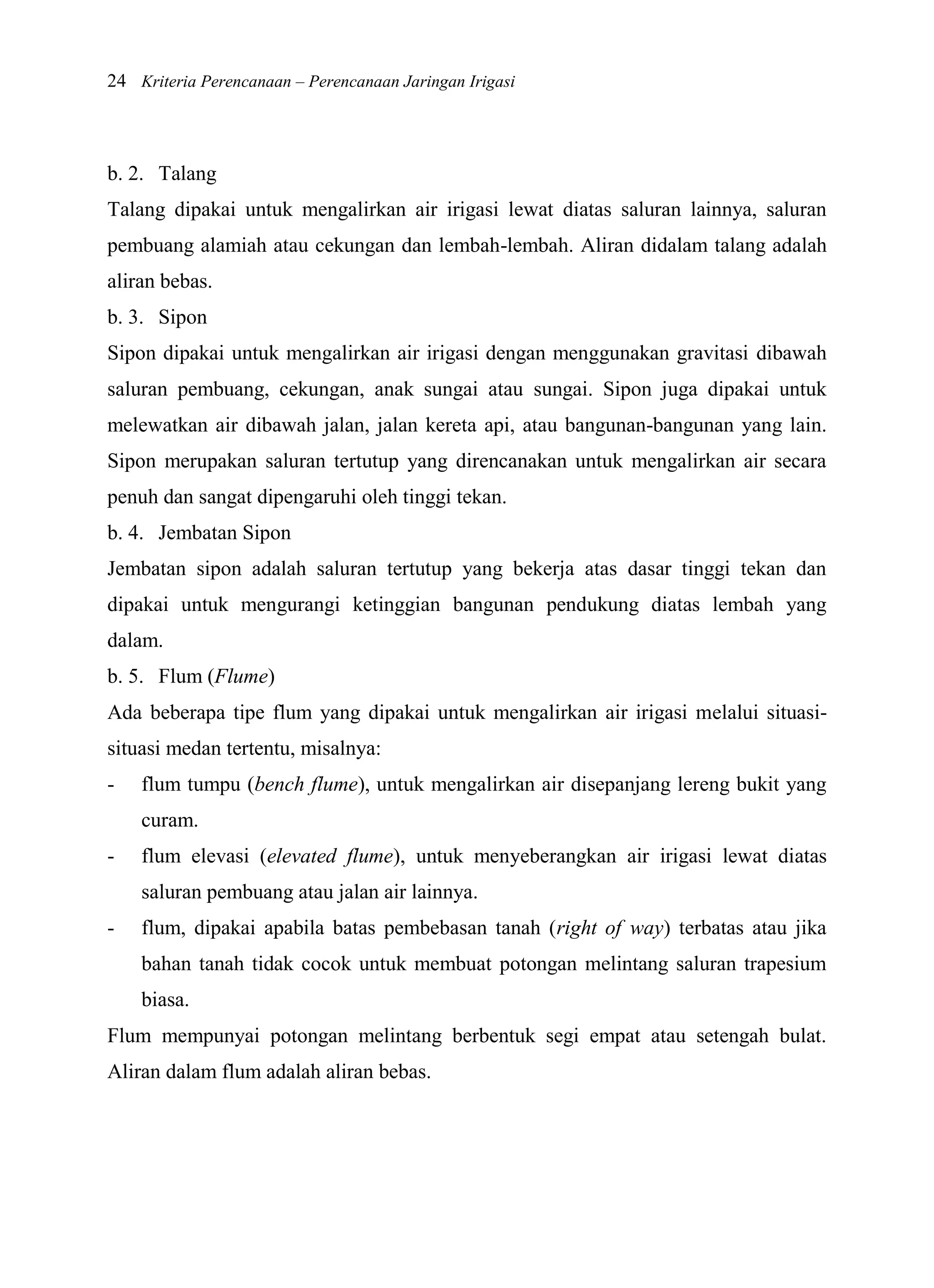 Kriteria Perencanaan-KP 01-Jaringan Irigasi- Tahun 2013 | PDF