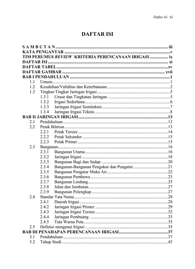 Kriteria Perencanaan-KP 01-Jaringan Irigasi- Tahun 2013 | PDF