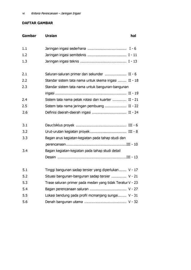 Kp 01 - perencanaan jaringan irigasi | PDF