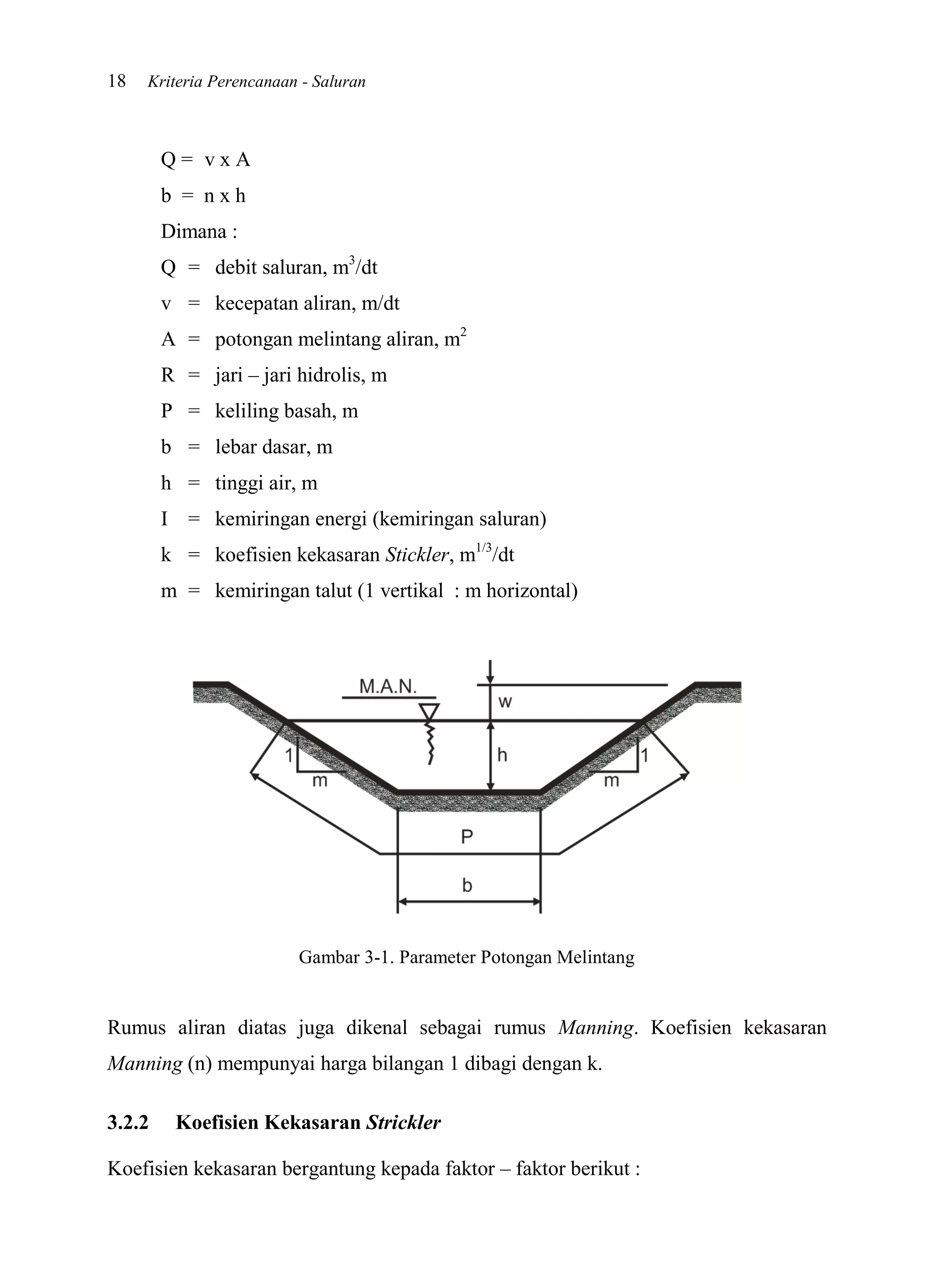 Kriteria Perencanaan-KP 03-saluran-Tahun 2013 | PDF