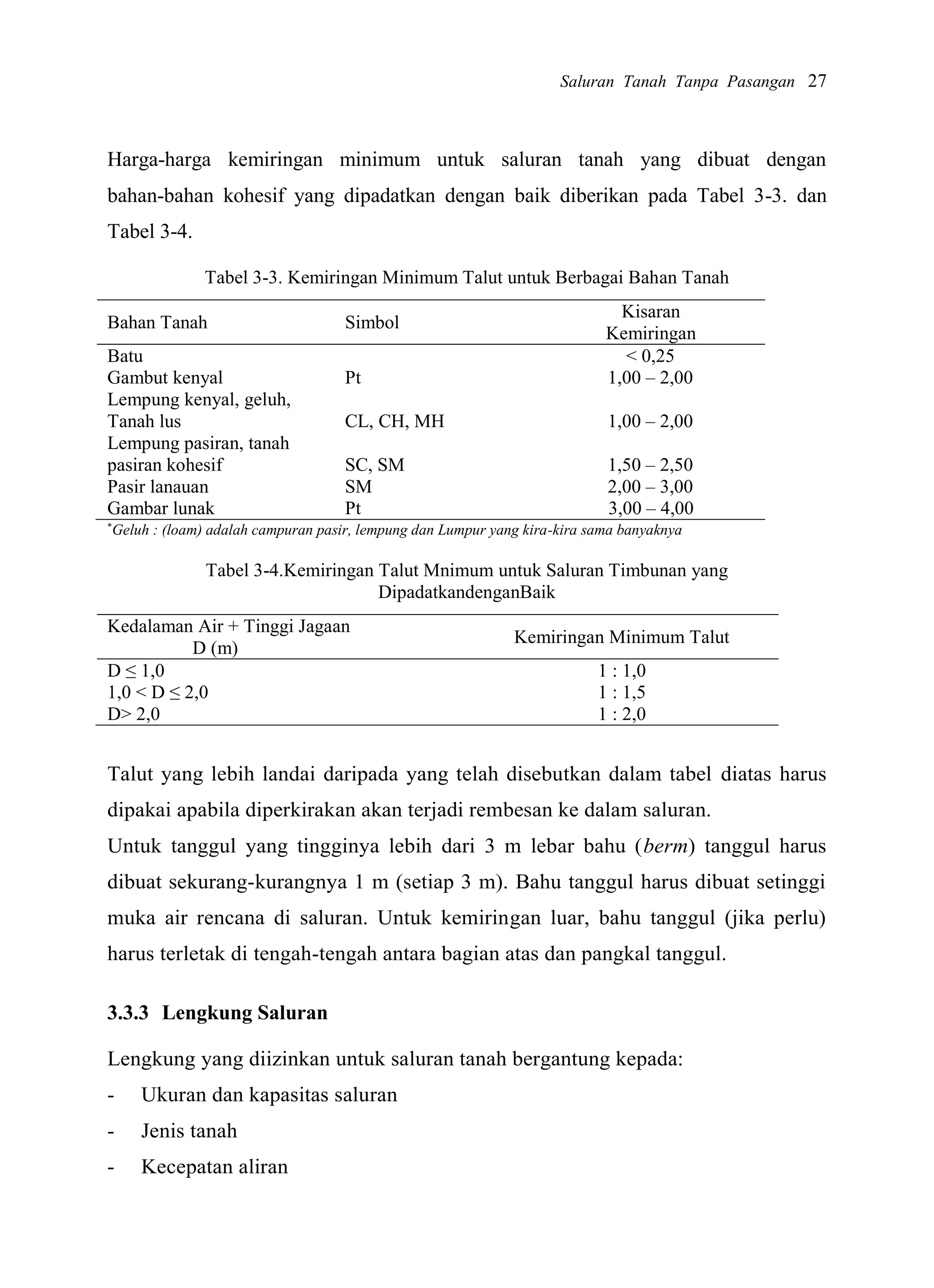 Kriteria Perencanaan-KP 03-saluran-Tahun 2013 | PDF