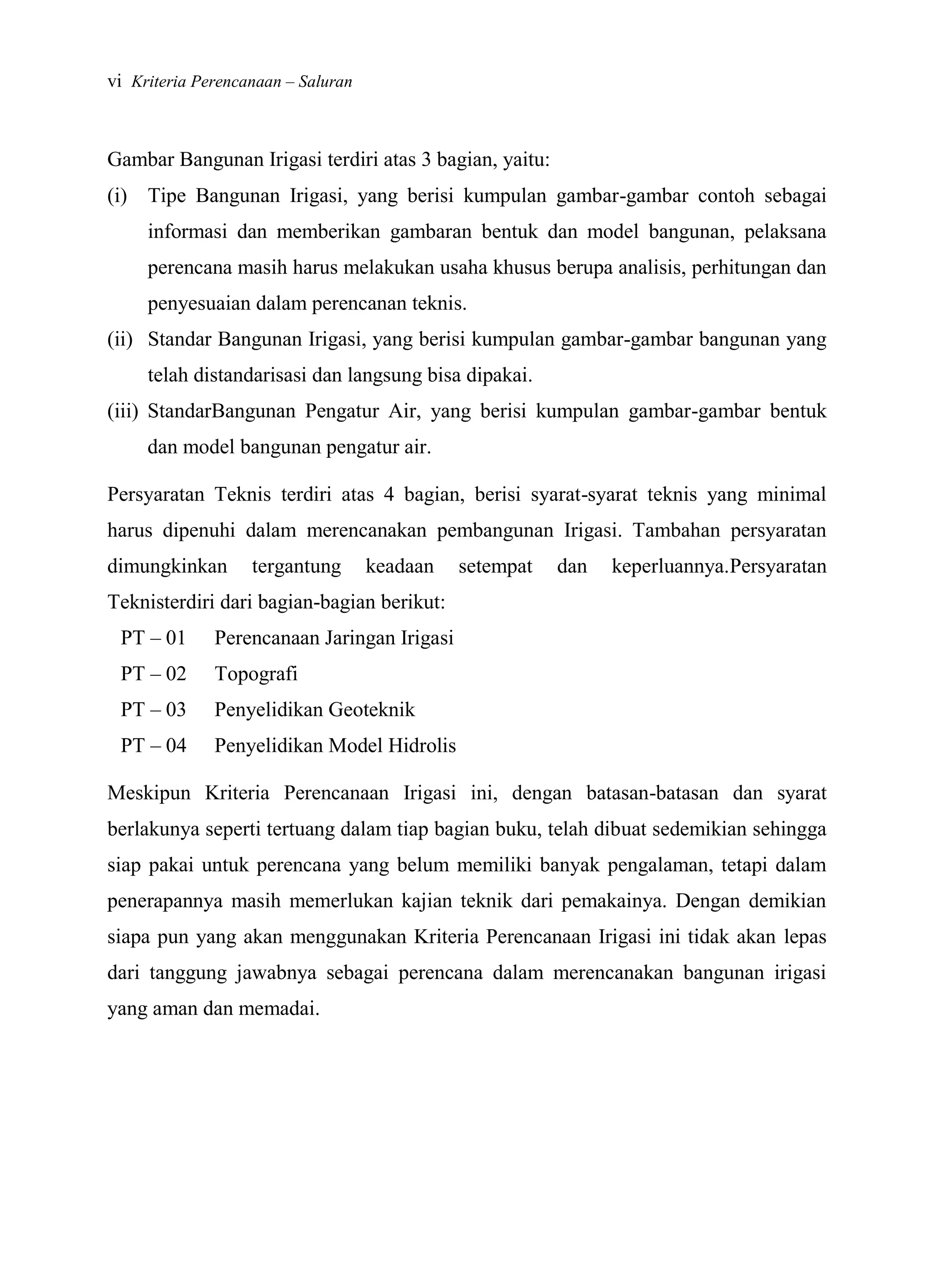 Kriteria Perencanaan-KP 03-saluran-Tahun 2013 | PDF