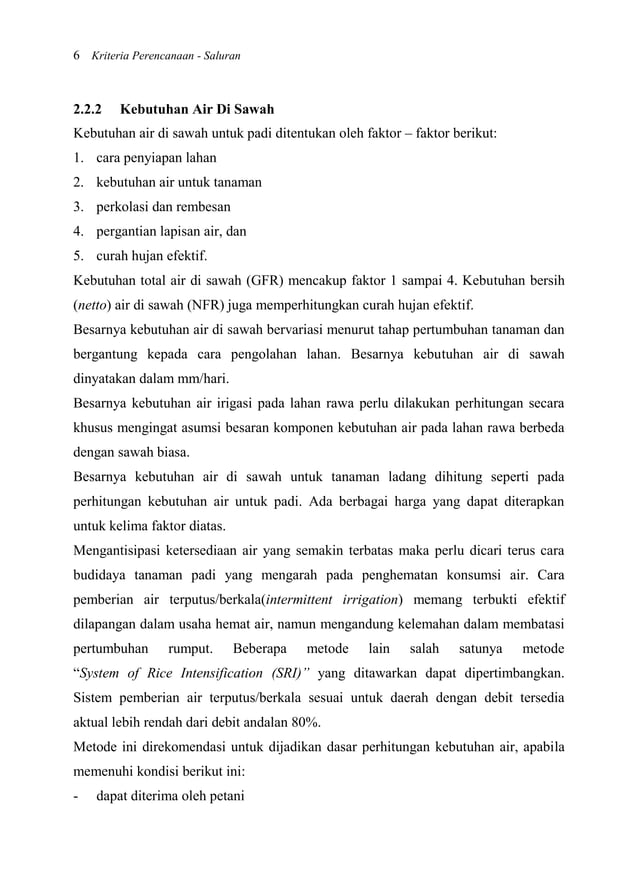 Kriteria Perencanaan-KP 03-saluran-Tahun 2013 | PDF