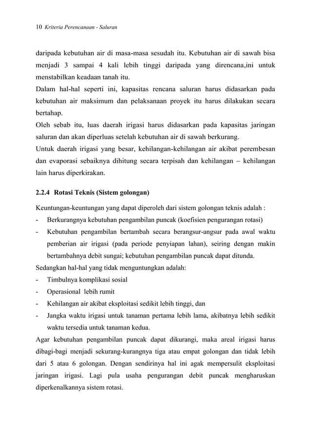Kriteria Perencanaan-KP 03-saluran-Tahun 2013 | PDF