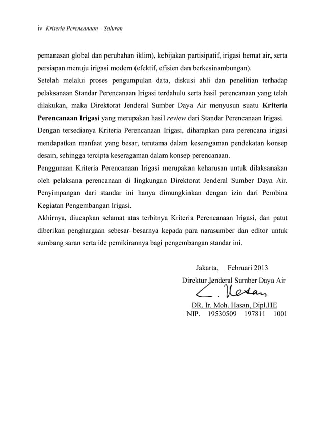 Kriteria Perencanaan-KP 03-saluran-Tahun 2013 | PDF