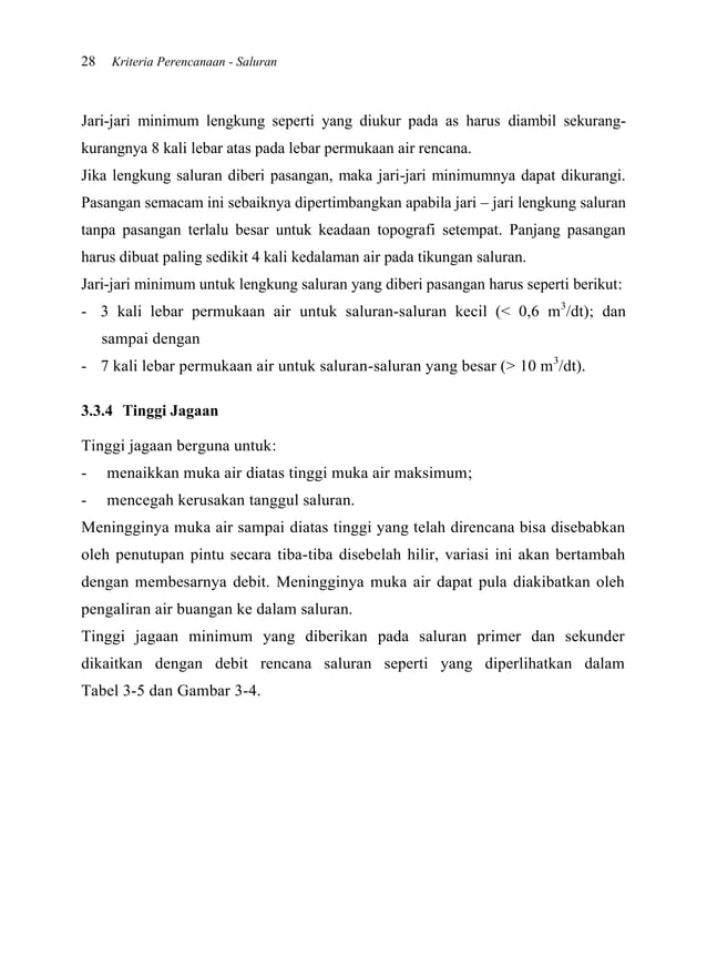 Kriteria Perencanaan-KP 03-saluran-Tahun 2013 | PDF