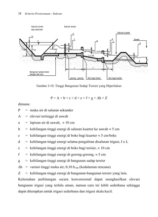 Kriteria Perencanaan-KP 03-saluran-Tahun 2013 | PDF