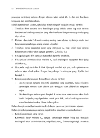 Kriteria Perencanaan-KP 03-saluran-Tahun 2013 | PDF