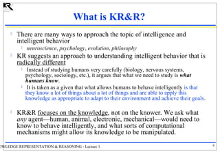 Knowledge Representation & Reasoning | PPT