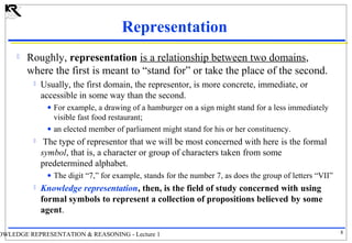 Knowledge Representation & Reasoning | PPT