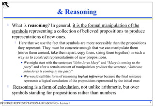 Knowledge Representation & Reasoning | PPT