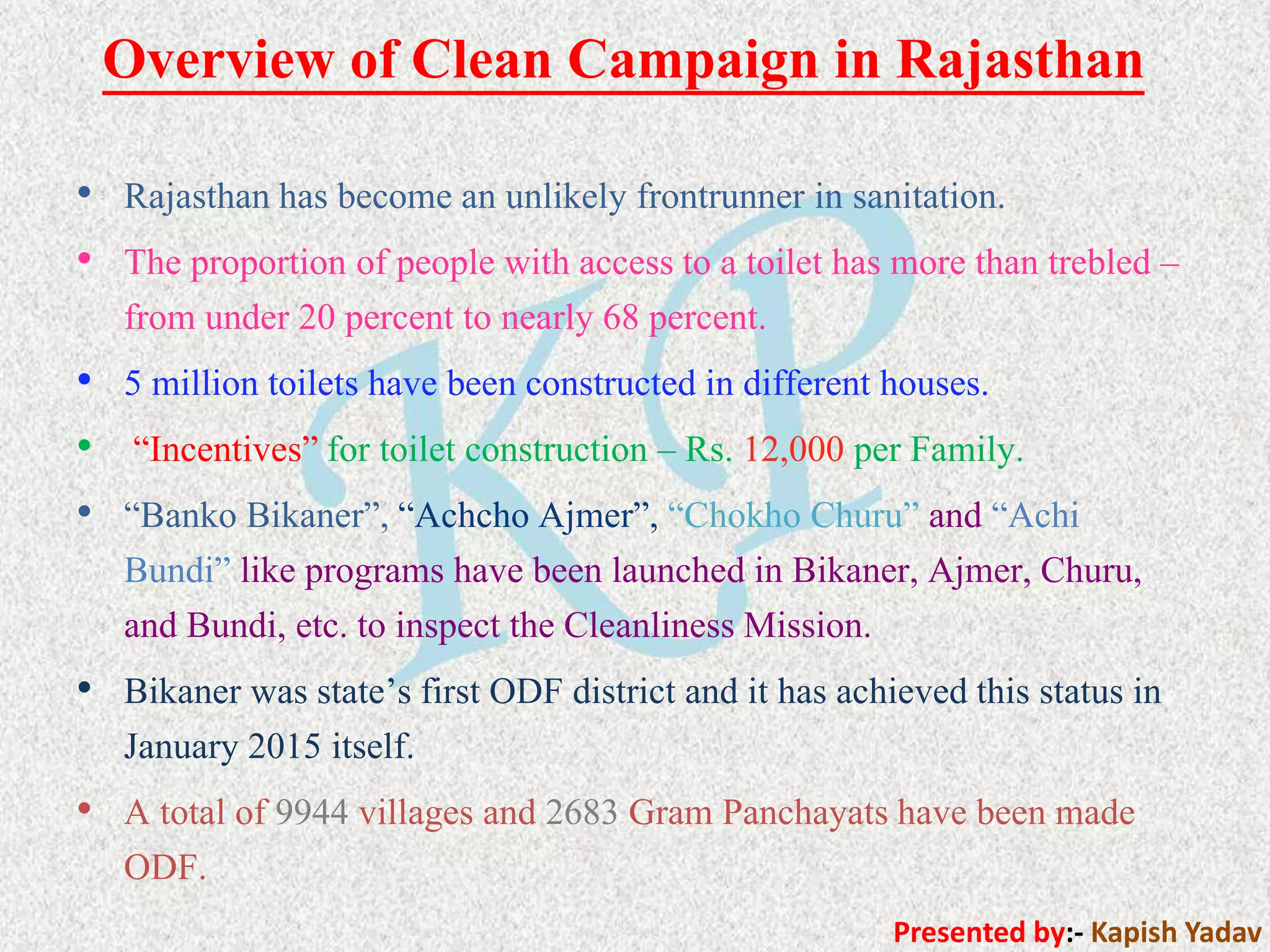 Clean India Campaign | PPTX