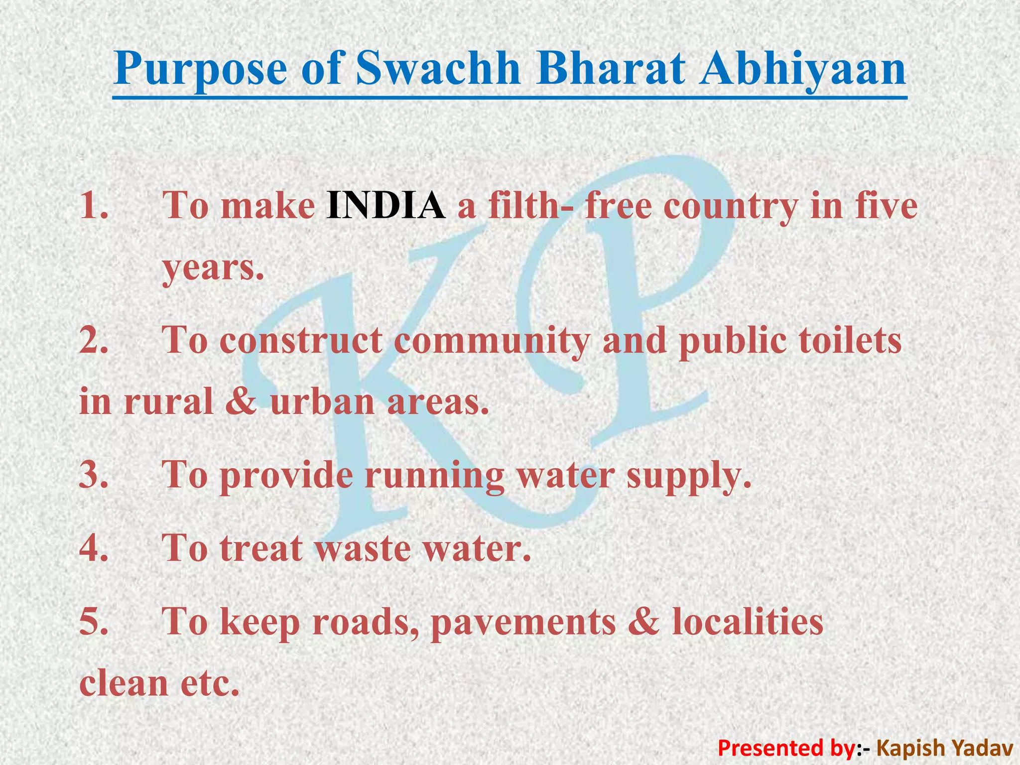 Clean India Campaign | PPTX