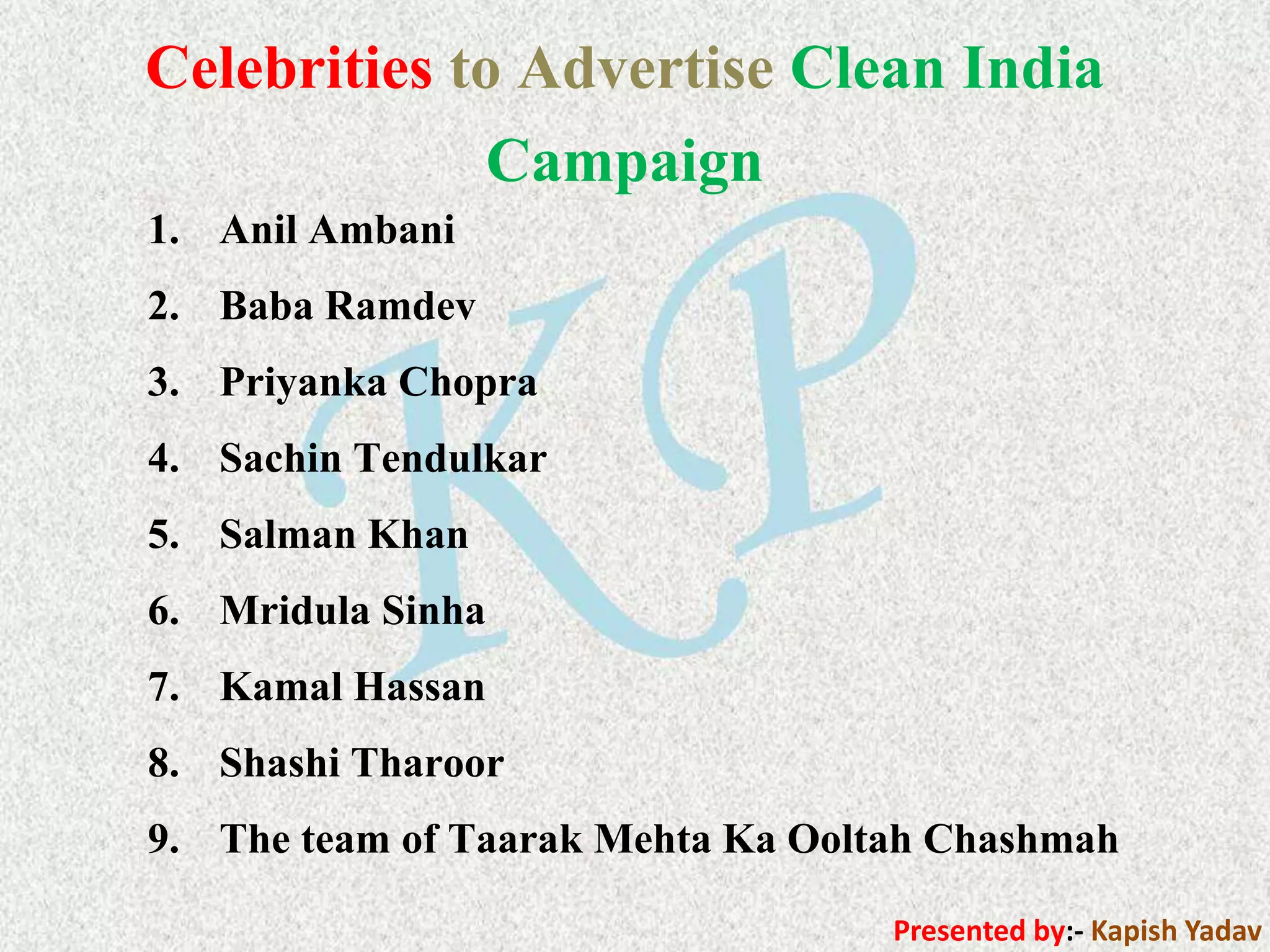 Clean India Campaign | PPTX