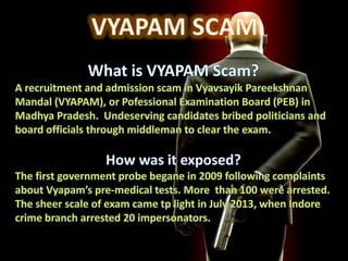 vyapam scam | PPT