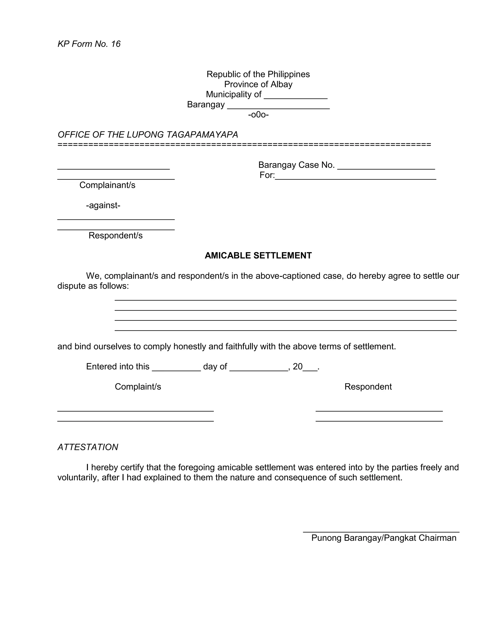 Katarungang pambarangay forms-uses and applications | PDF