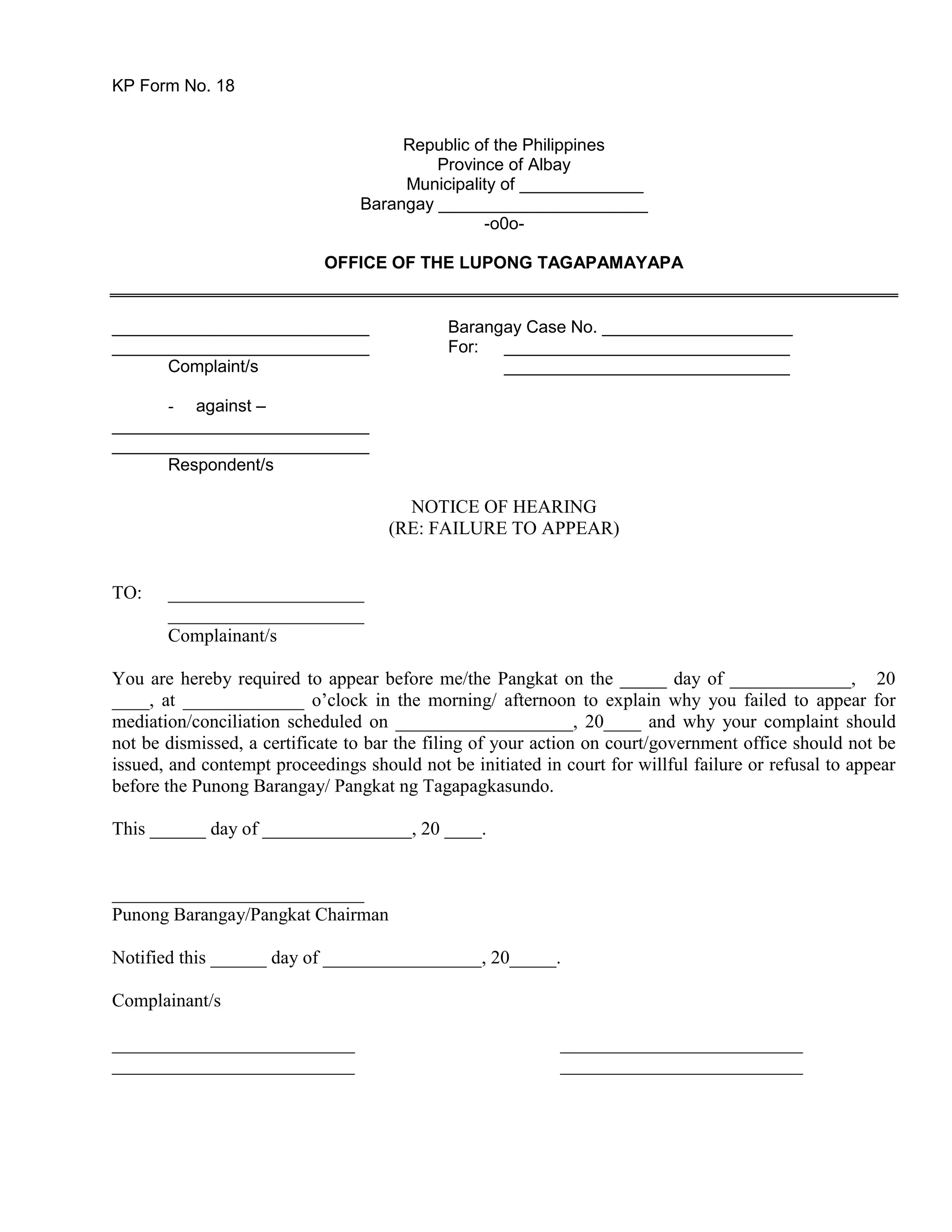 Katarungang pambarangay forms-uses and applications | PDF