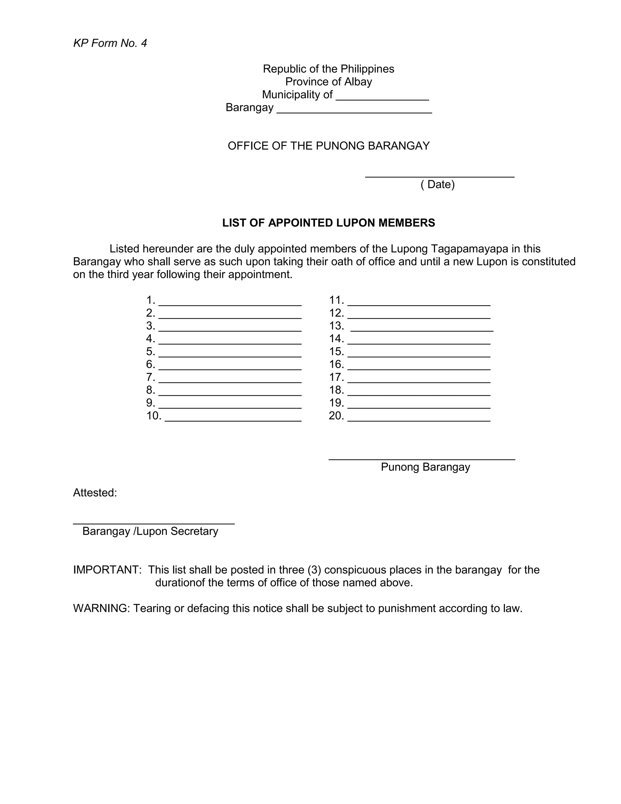 Katarungang pambarangay forms-uses and applications | PDF