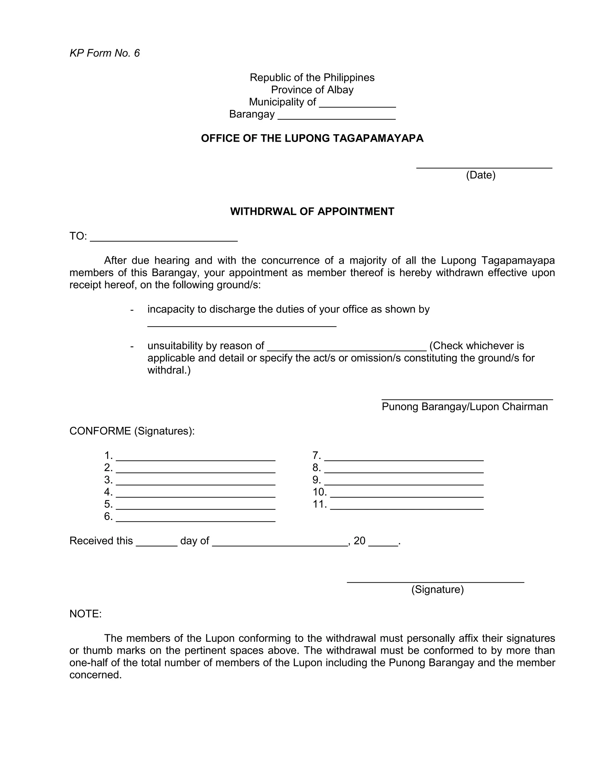 Katarungang pambarangay forms-uses and applications | PDF