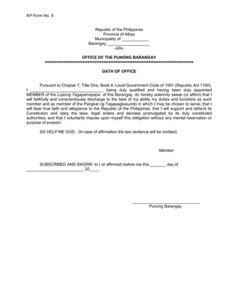 Katarungang pambarangay forms-uses and applications | PDF