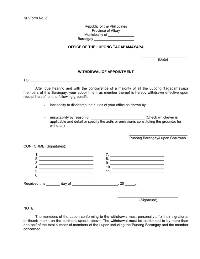 Katarungang pambarangay forms-uses and applications | PDF