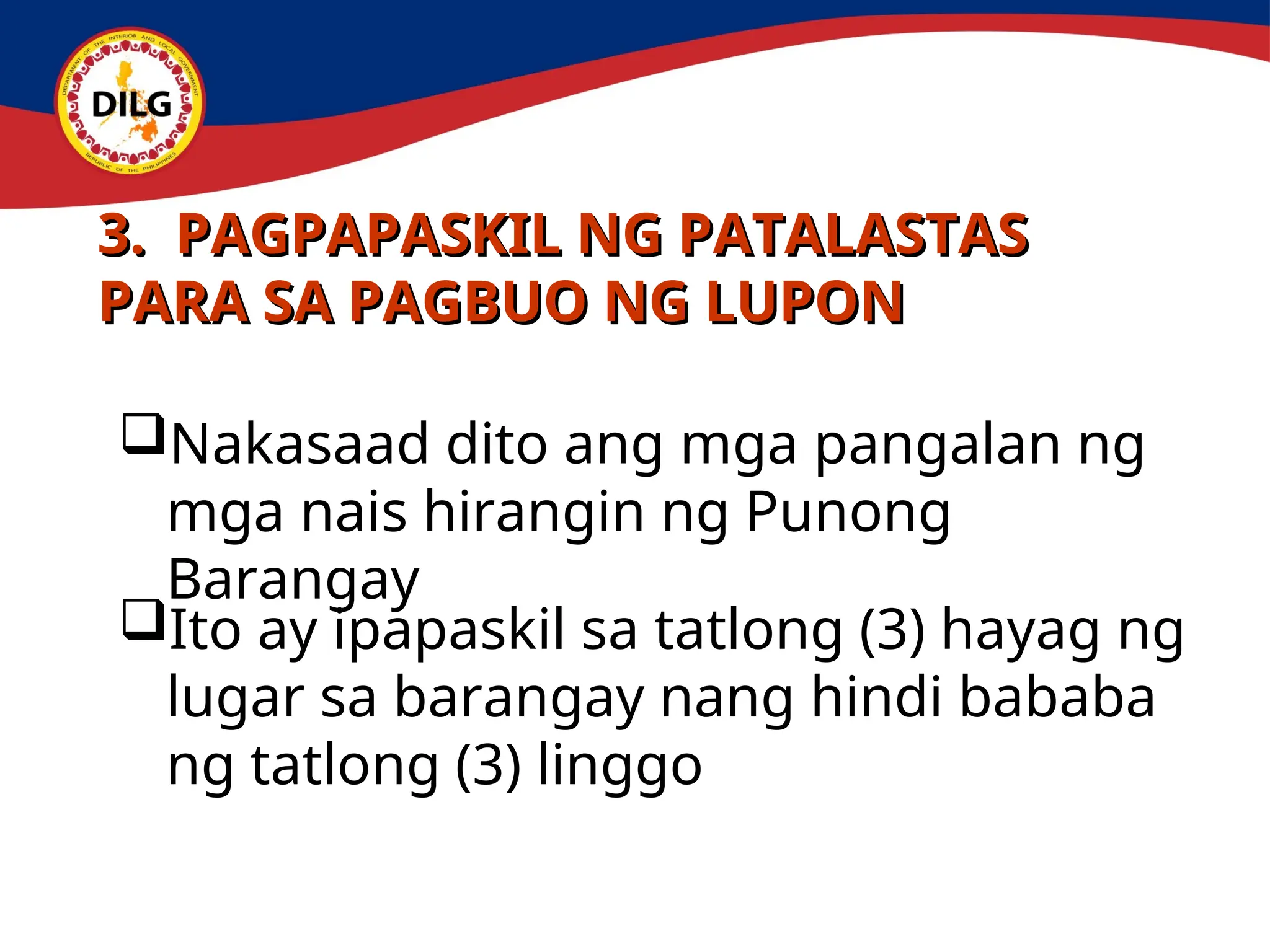 Katarungng Pambarangay Enhancement Training | PPT