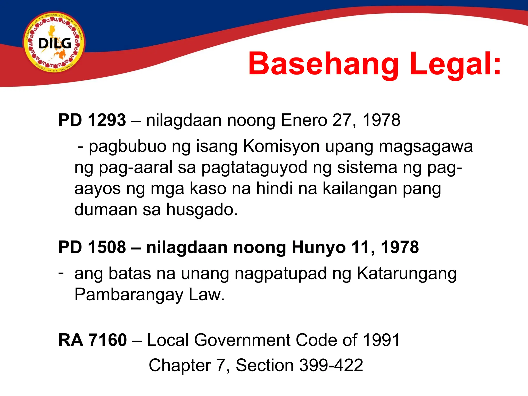 Katarungng Pambarangay Enhancement Training | PPT