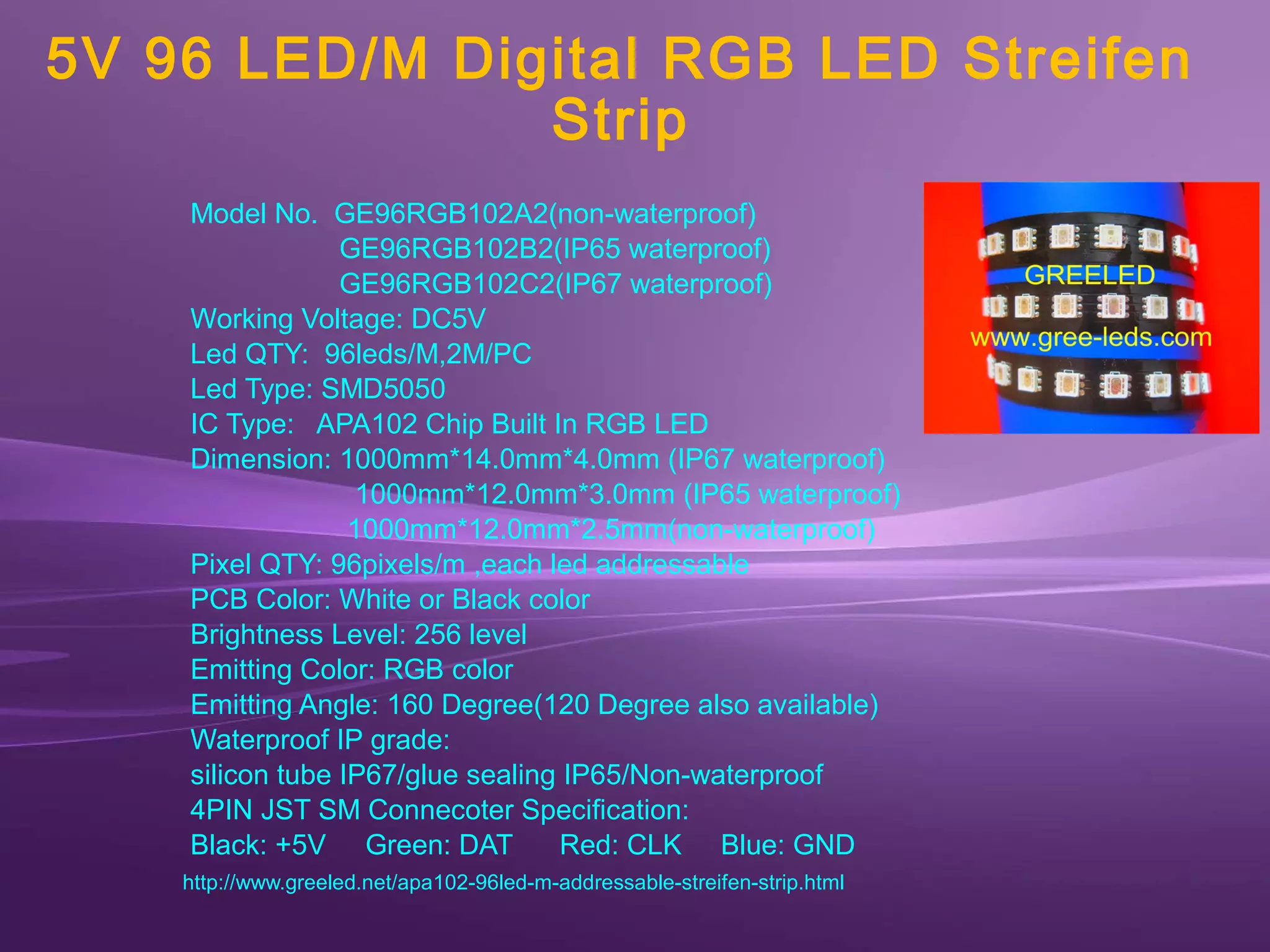 Apa102 addressable led strip greeled | PPT