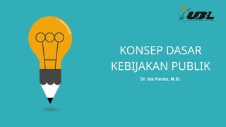 konsep dasar kebijakan publik kebijakan publik | PPT
