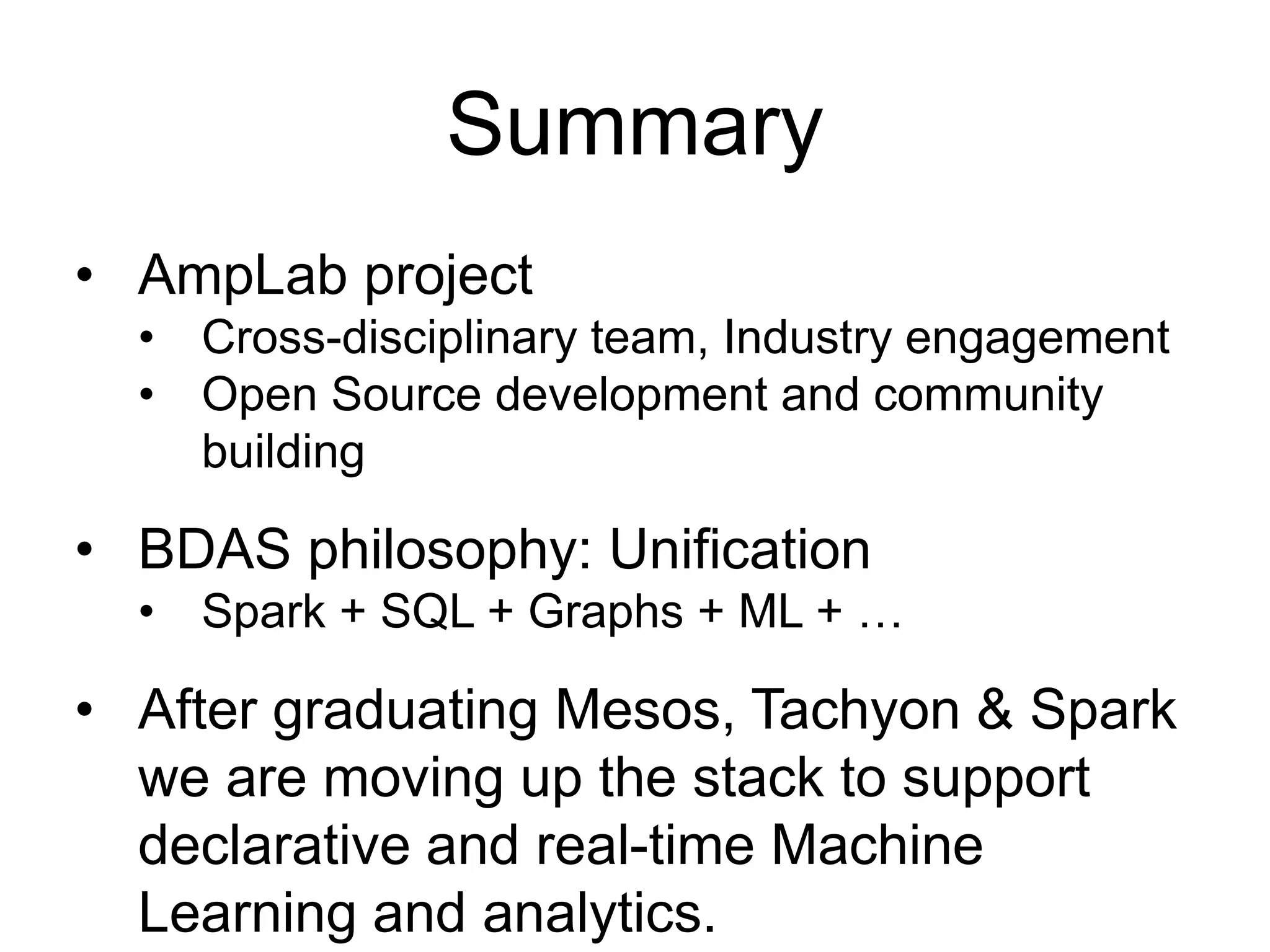 What’s New in the Berkeley Data Analytics Stack | PPTX