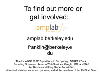 What’s New in the Berkeley Data Analytics Stack | PPTX