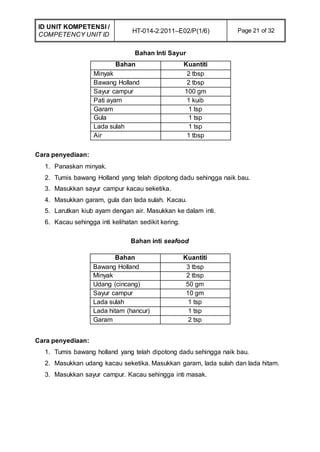 nota roti dan roll (1) | PDF