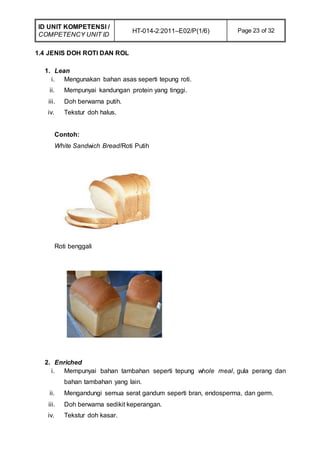 nota roti dan roll (1) | PDF