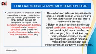 MENYEDIAKAN KEPERLUAN KAWALAN SISTEM AUTOMASI INDUSTRI | PDF