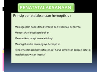 [KP 2.2.4.2] Hemoptisis Masif, Emboli Paru, Infark Paru.pptx