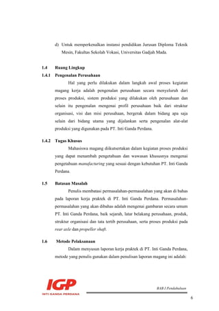 Laporan Kerja Praktek PT Inti Ganda Perdana | PDF