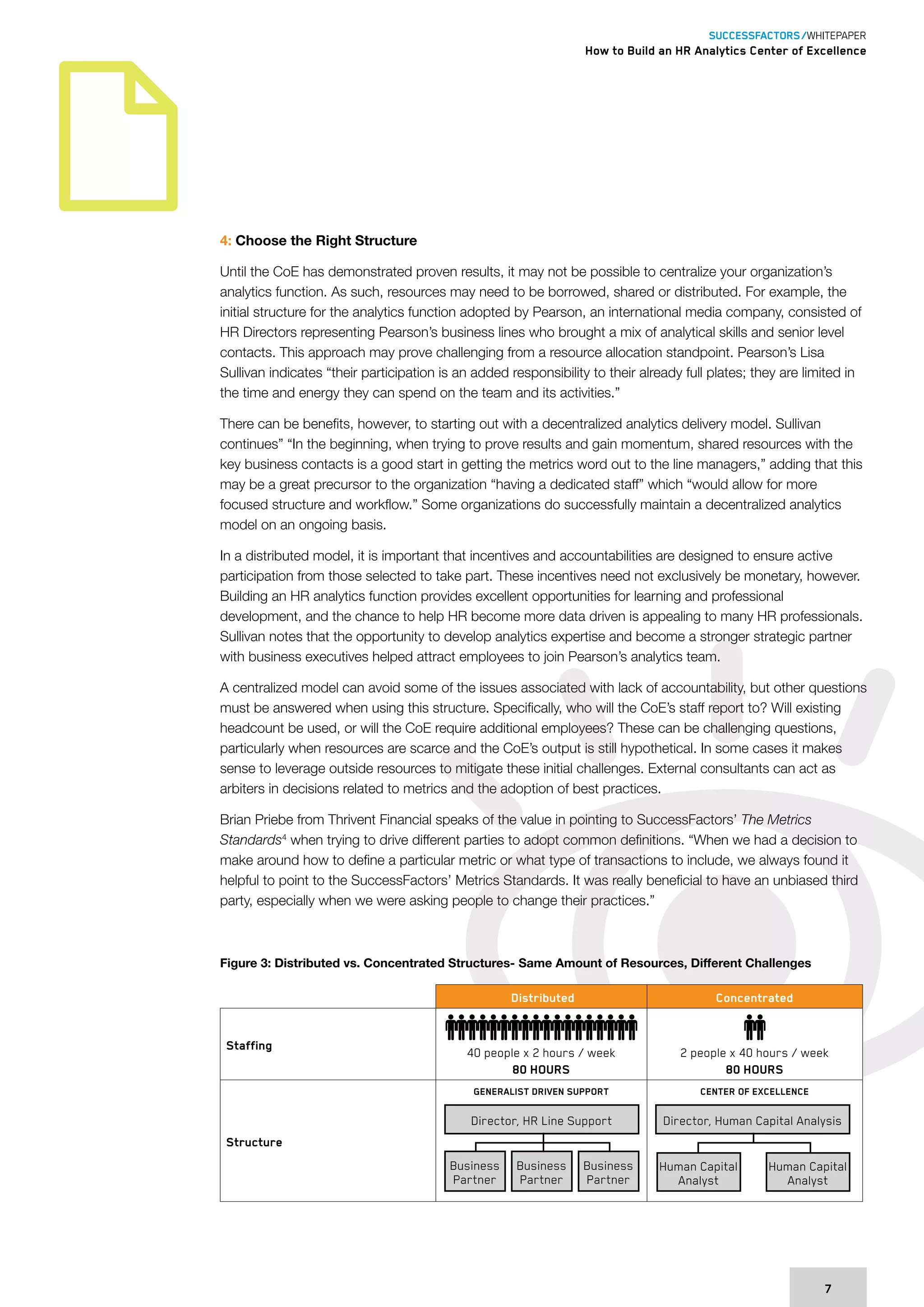 How to Build an HR Analytics Center of Excellence | PDF