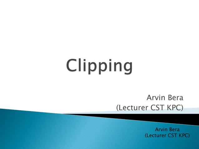 #KPC #CST #Clipping | PPT