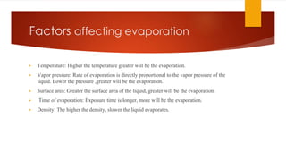 Evaporation slide | PPTX