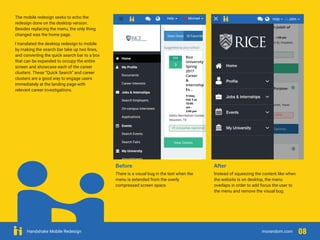 Handshake Mobile Redesign | PDF | Resume Writing and Advice | Job Search