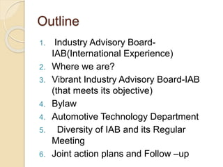 KPC EASTRIP industry advisory board - IAB | PPTX