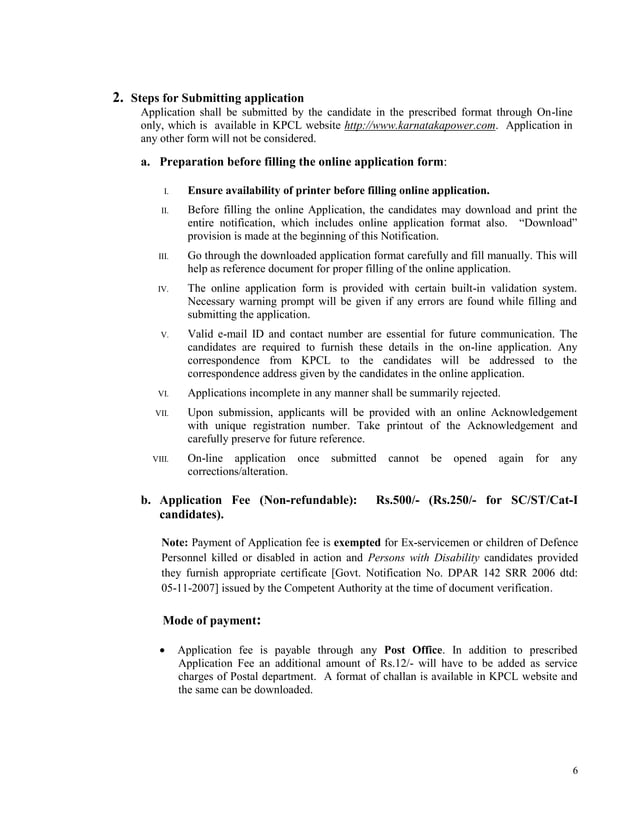 Kpcl notification | PDF