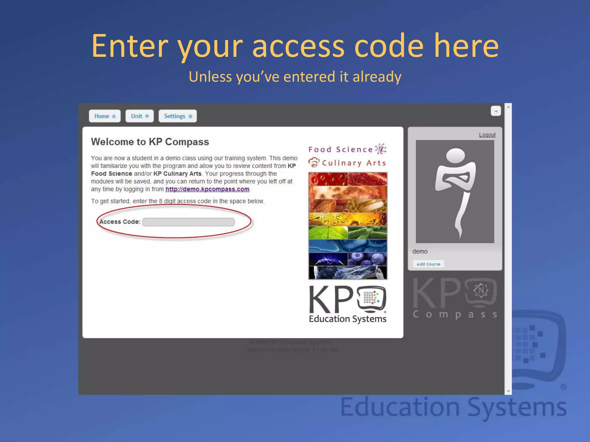 KP Compass Demo Instructions | PPTX