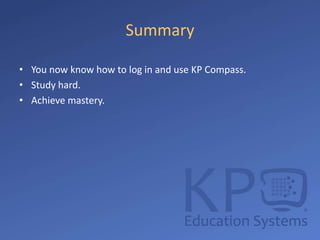 KP Compass Demo Instructions | PPTX