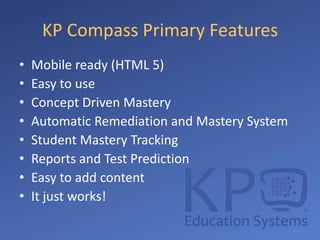 KP Compass Learning Platform | PPT
