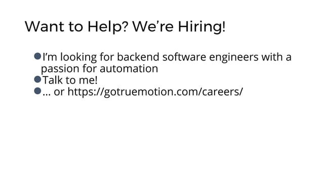 Truemotion Adventures in Containerization | PPT